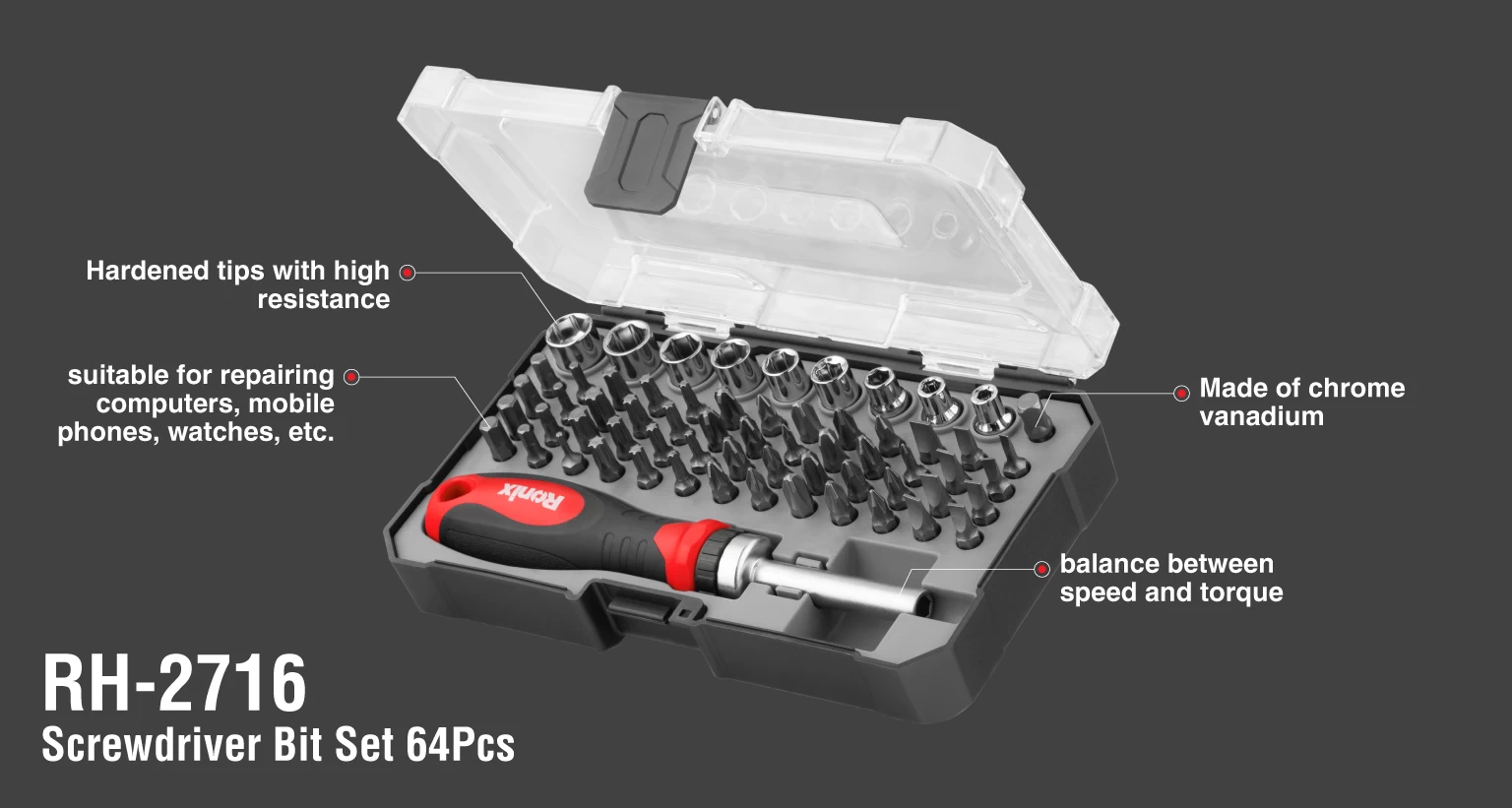 ست 64 عددی بیت و بکس - RH-2716
