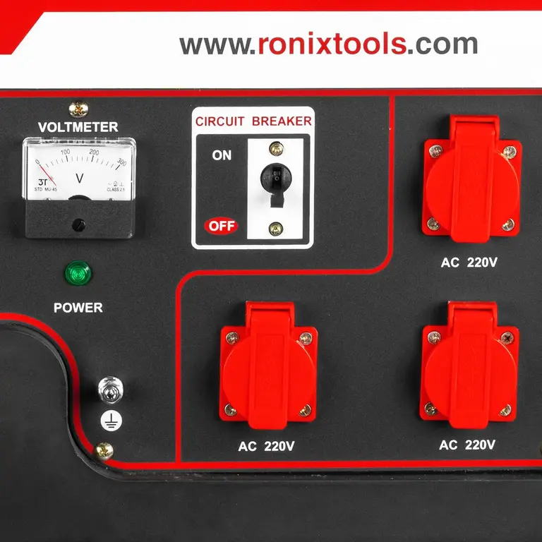مشخصات ژنراتور بنزینی 6000 وات - RH-4760 | Ronix Iran