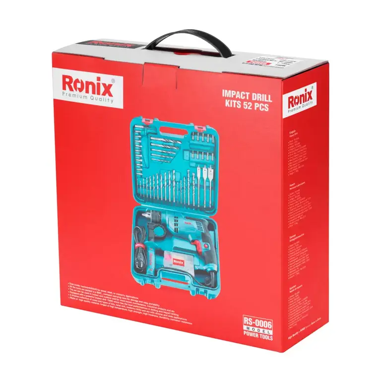 ست ترکیبی دریل برقی 52 پارچه-RS-0006 | Ronix Iran