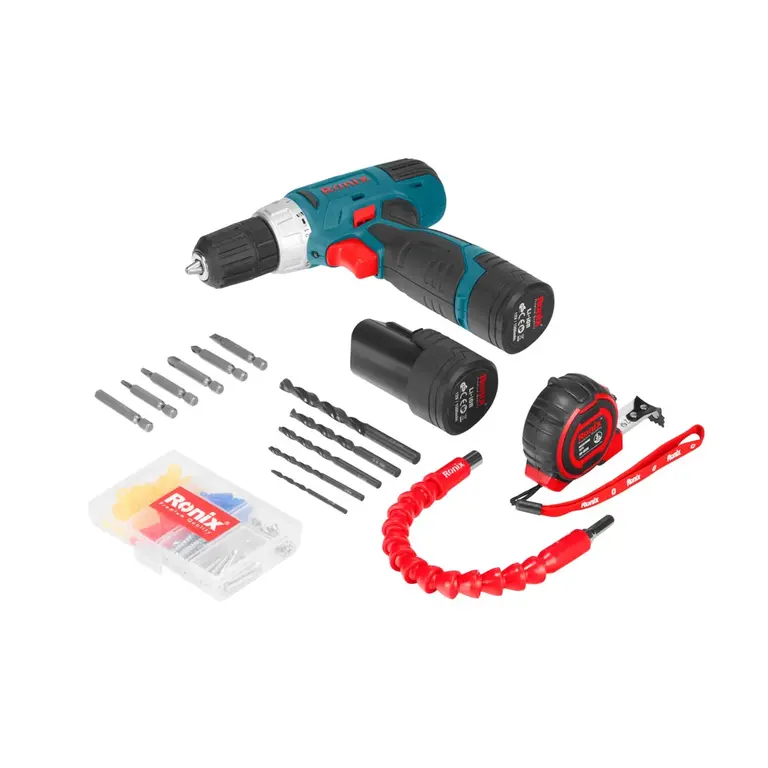 ست ترکیبی دریل شارژی 12 ولت دو باتری-RS-8012