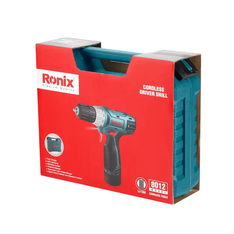 ست ترکیبی دریل شارژی 12 ولت دو باتری-RS-8012